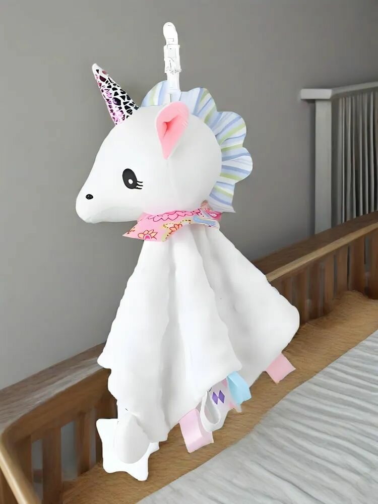 Игрушка-полотенце Baby animal comfort-серый слоник / бежевый кролик/ розовая мышь/белый единорог (подходит для детей 0-3 лет)