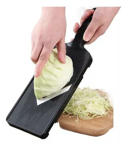 Repollo Rallador Ensalada Virutas Rebanar Artefacto Repollo Color Negro, 32cm, ABS и нержавеющая сталь, 1шт, Модель: Cabbage Slicer, Slicer and Cleaning Plate, Salad, Cucumber and Potato Slicer