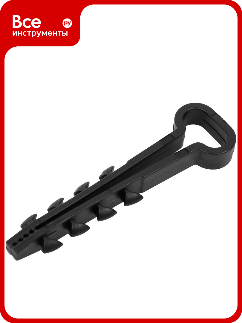 Дюбель-хомут Gigant 12-6мм, нейлон, 100шт. черный 123990