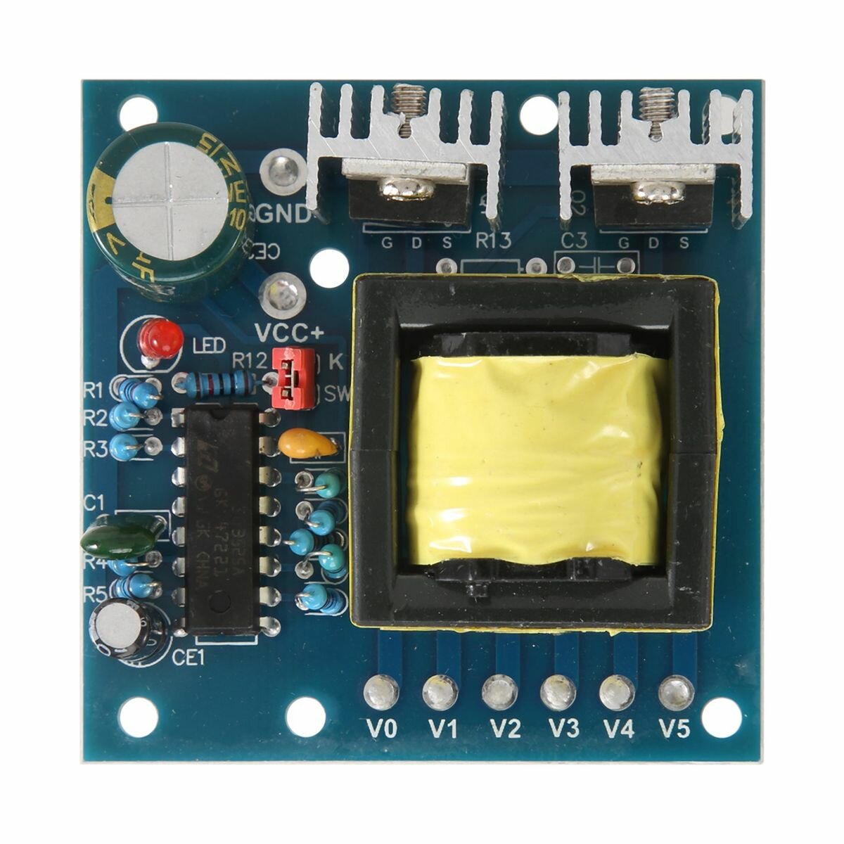 Автомобильный DC 12V в AC 110V 220V 20KHZ Power Inverter Charger Converter