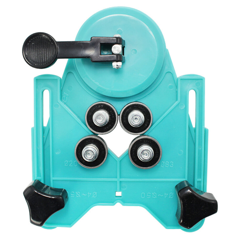 Гидроударный равенец для сверления Drill Guide Diamond Drill Bit Glass Tile Hole Locator Saw Core Bit Guide Openings Locator Saw Opening Locator, цвет синий, диапазон захвата сверла 4-83 мм, размер изделия 186 * 142 мм, вес изделия 300 г, размер упаковки