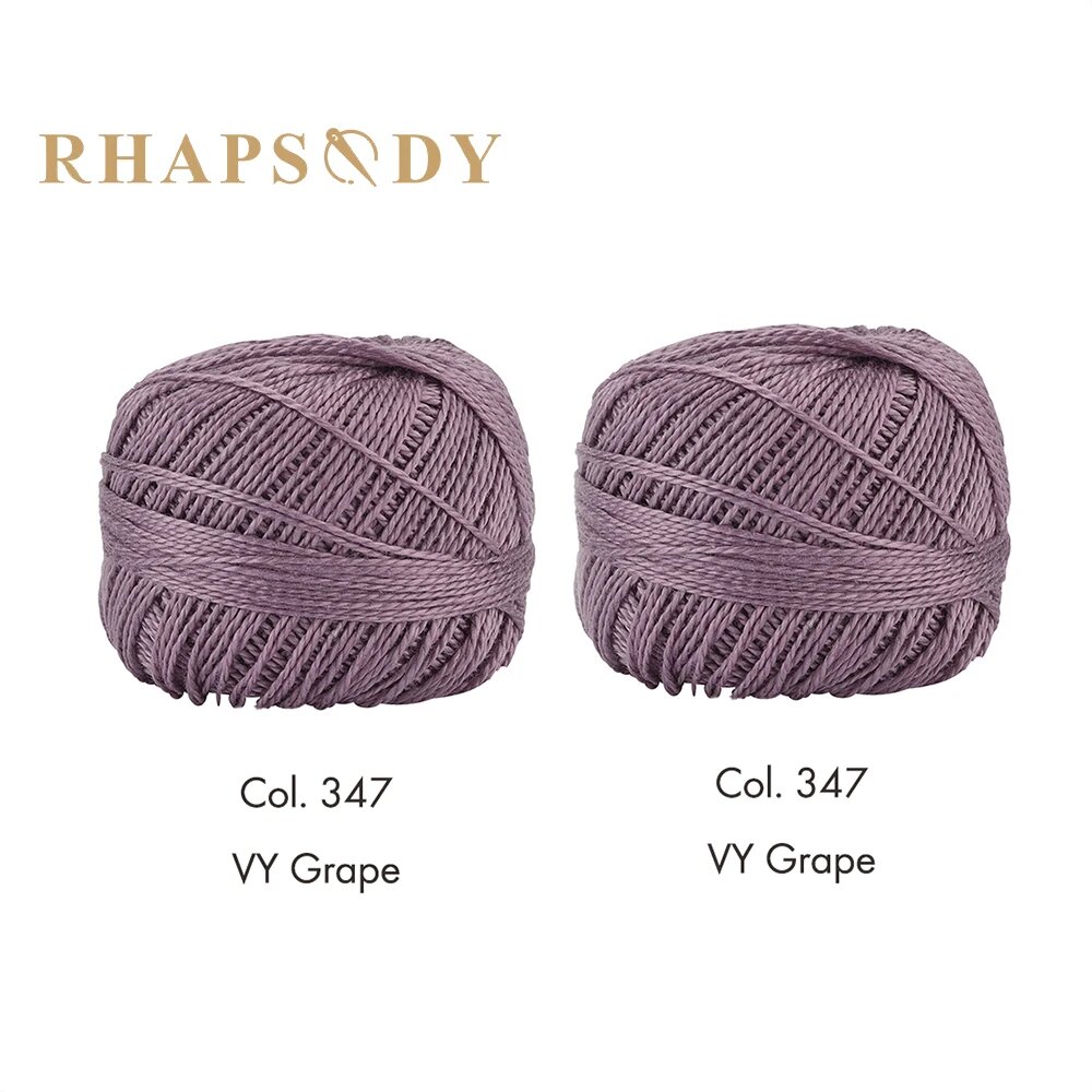 Rhapsody #8, жемчужная вышивка из хлопка, ручная вышивка, Египетский хлопок, 43 Ярда, каждый шар, 180 цветов