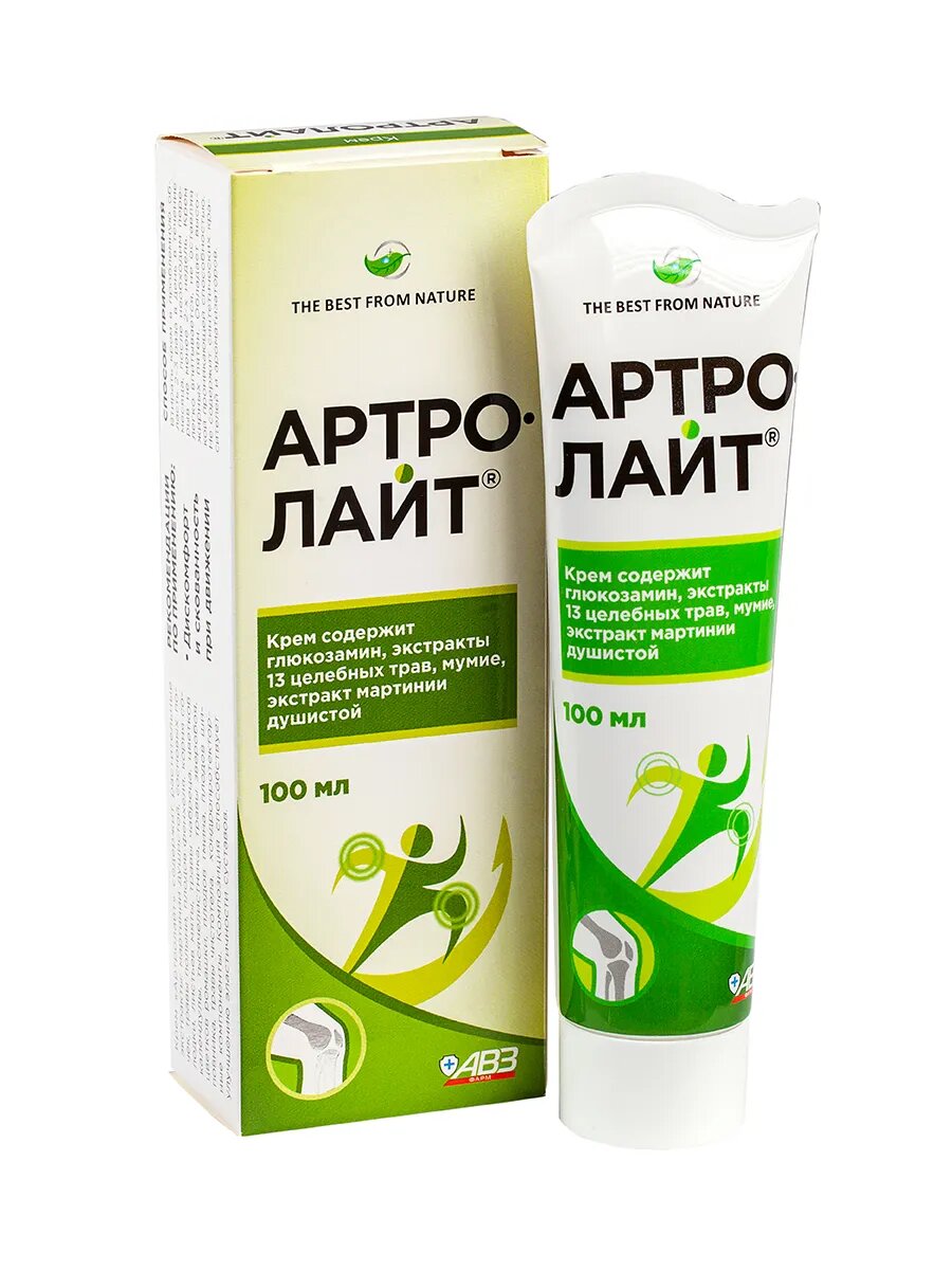 Артролайт крем от боли в суставах и мышцах, согревающий эффект, 100 мл — фото 1