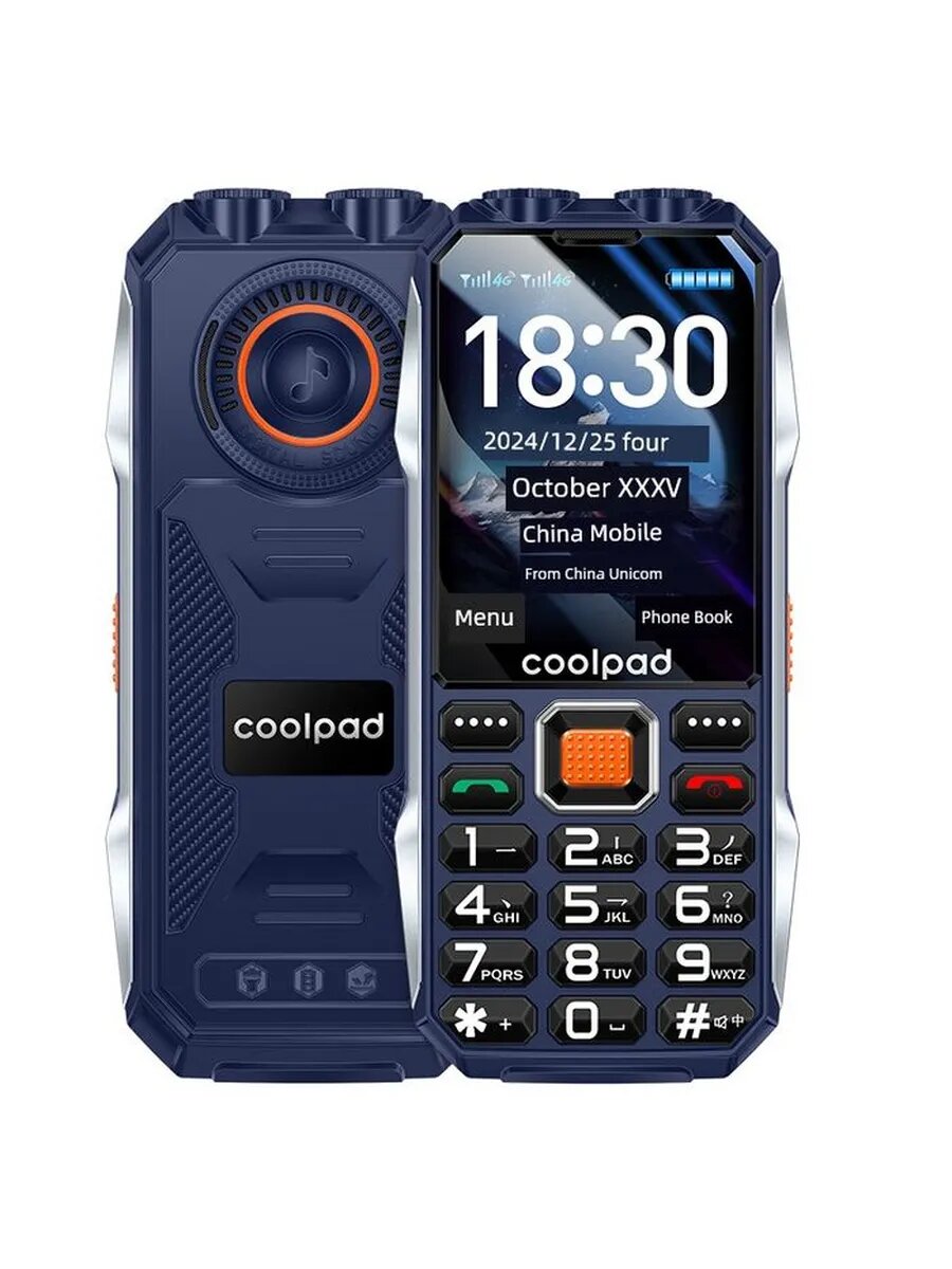 Coolpad K68 синий, 16МБ, 4G All Netcom, официальный набор