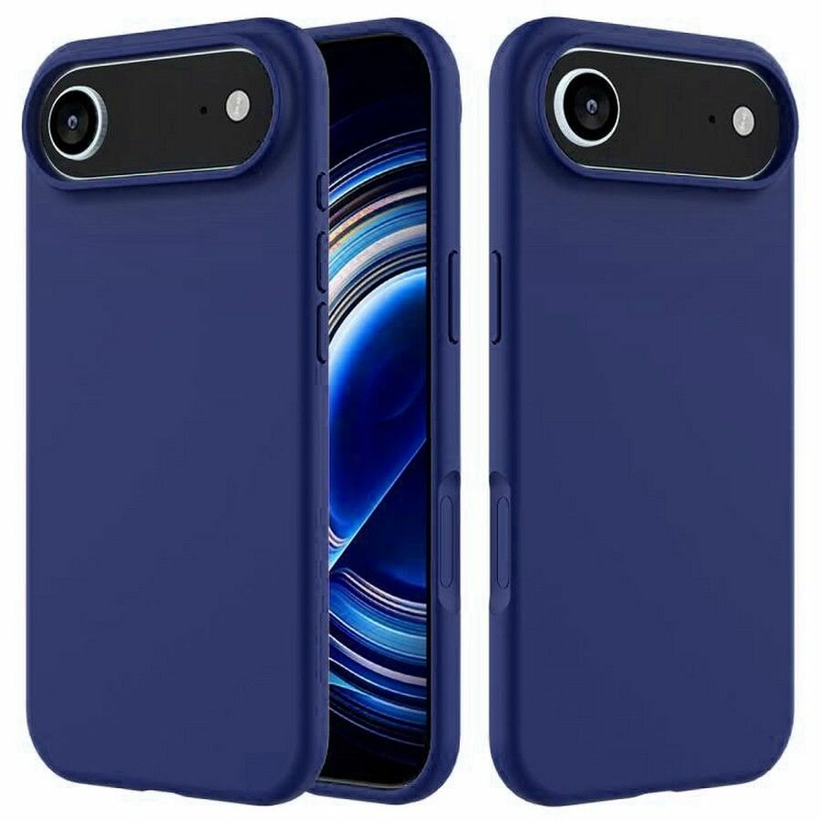 Силиконовая накладка без логотипа (Silicone Case) для Apple iPhone 17 Air синий