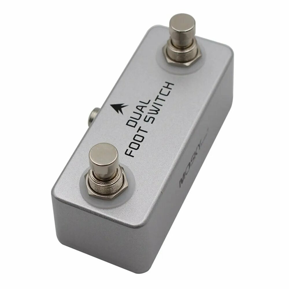 Mosky Dual Foot Switch Гитарная педаль, Запираемый переключатель аудиоканала, Аксессуары для гитары