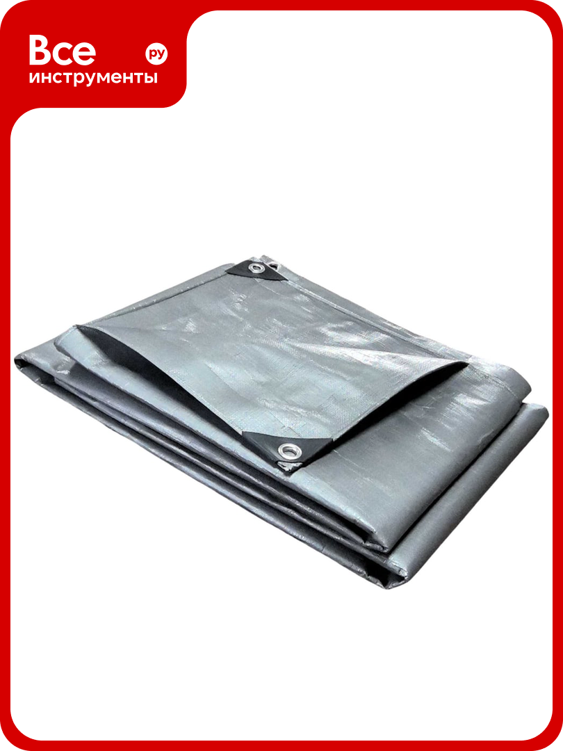 Тент универсальный ЧЗМ Защитник 60 4х6м серый 8319