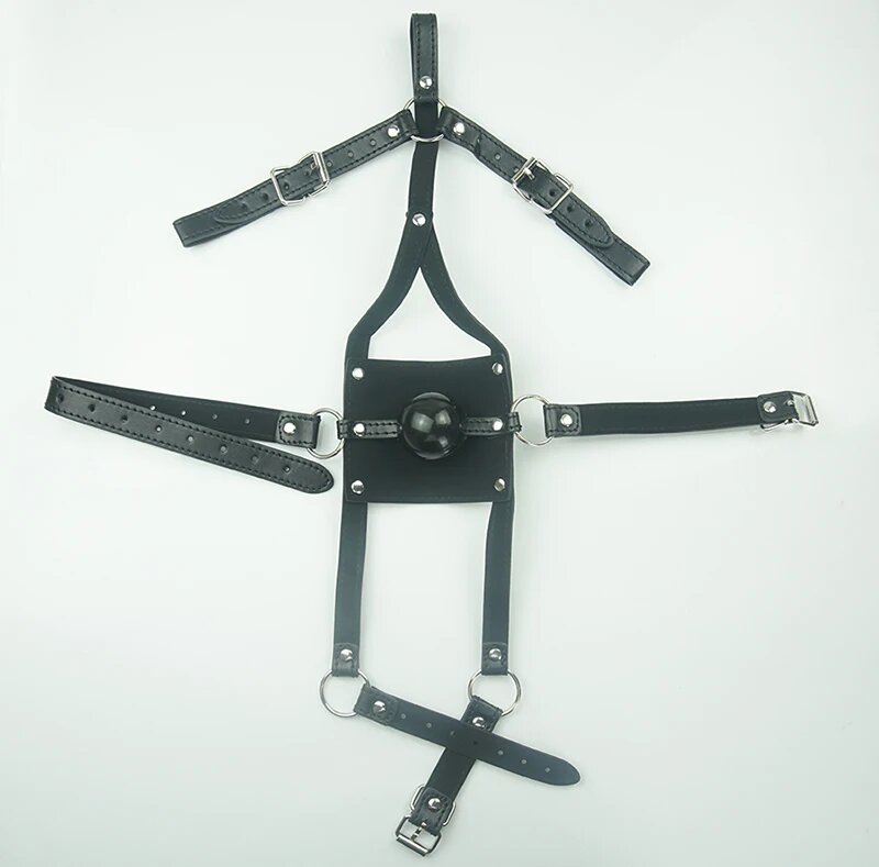 БДСМ кожаный мяч кляп силикон, привязка для головы намордника бандаж снаряжение, секс-игрушки для пар, игры для взрослых