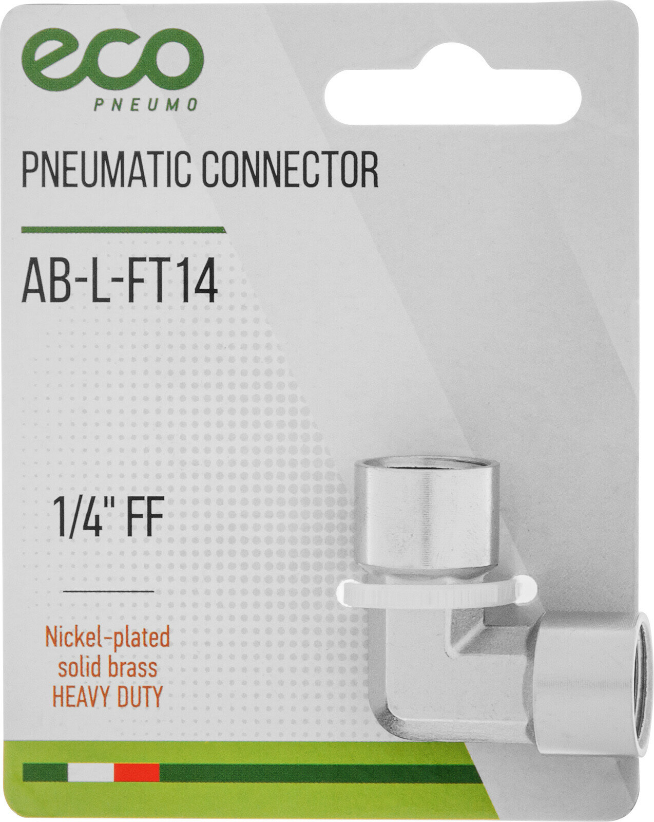 Переходник для труб L-образный внутренняя резьба 1/4" ECO (AB-L-FT14)