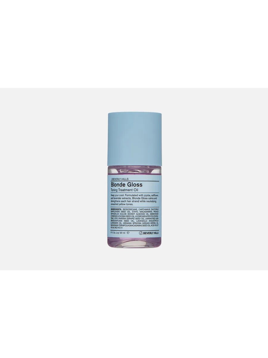 Масло для холодного блеска волос J BEVERLY HILLS Blonde Gloss Toning Treatment Oil 30 мл