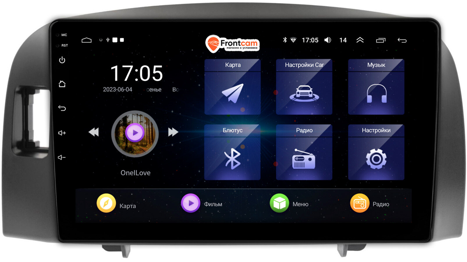 Штатная магнитола Hyundai Sonata 5 (NF) 2004-2010 (тип2) OEM RK9-0272 на Android 10 (CarPlay, AHD, 1/32)