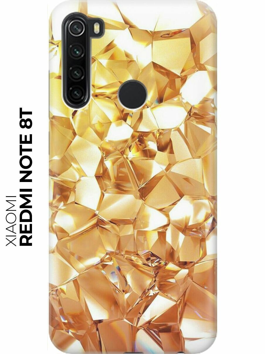 Накладка Transparent для Xiaomi Redmi Note 8T с принтом "Янтарные камни"