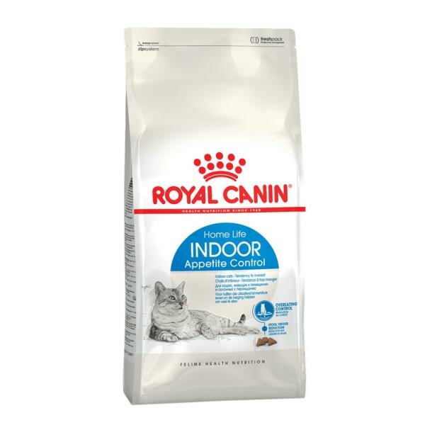 Royal Canin Для домашних кошек, контроль аппетита 1-7лет (Indoor Appetite Control), 400г 0.4 кг