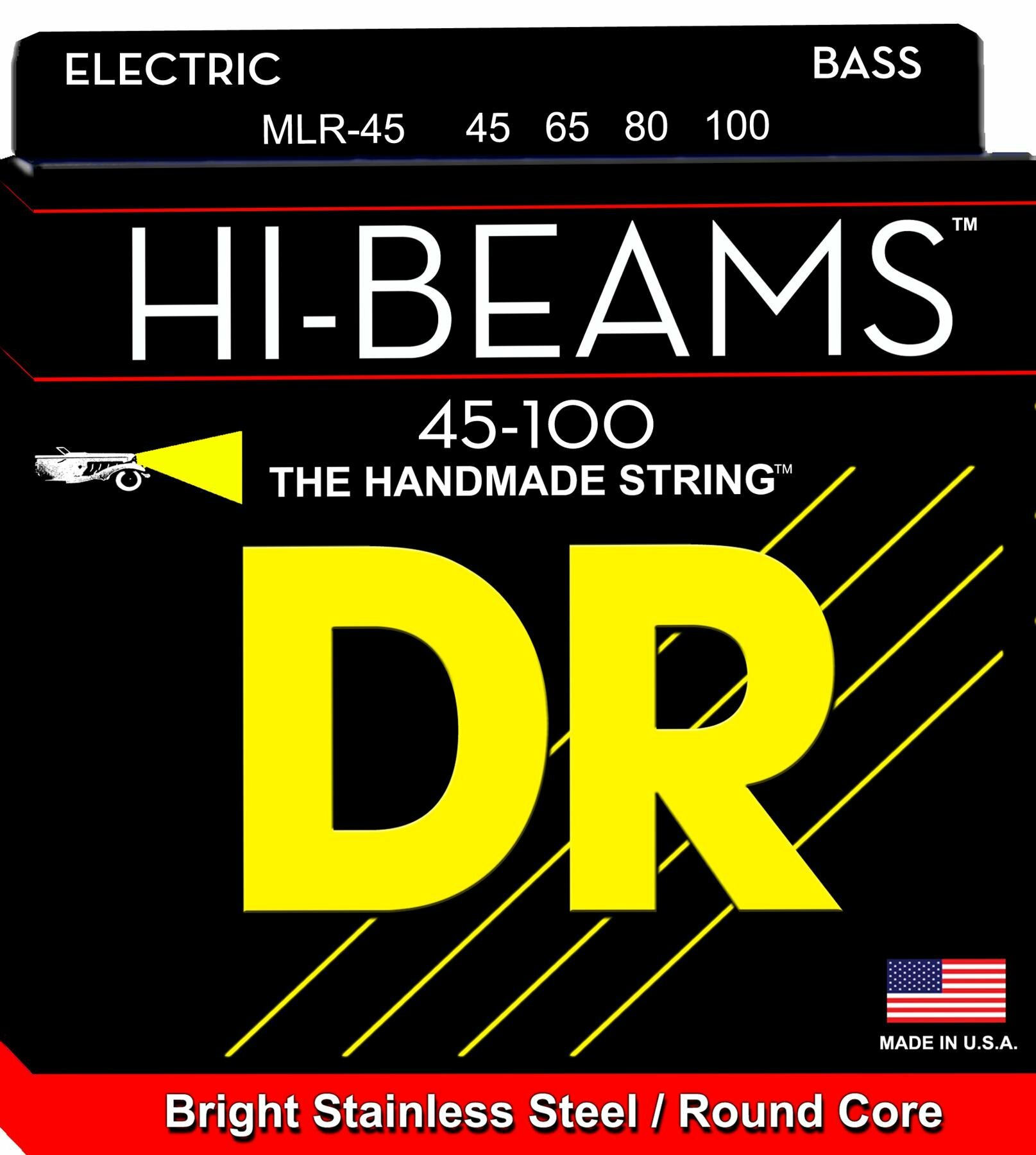 Струны для бас-гитары DR Hi-Beam MLR-45 45-100