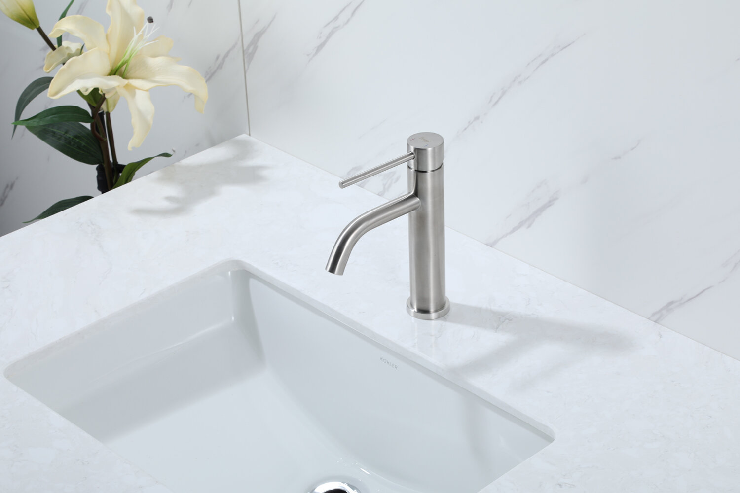 Смеситель для раковины Frap F10807, сатин