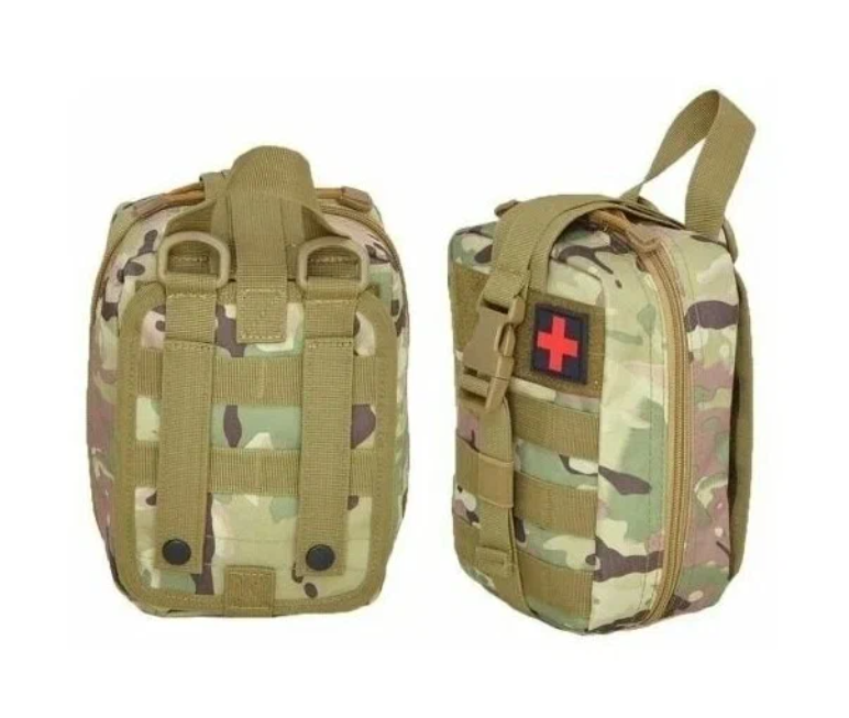 Медицинский подсумок для аптечки из качественного текстиля, зеленый