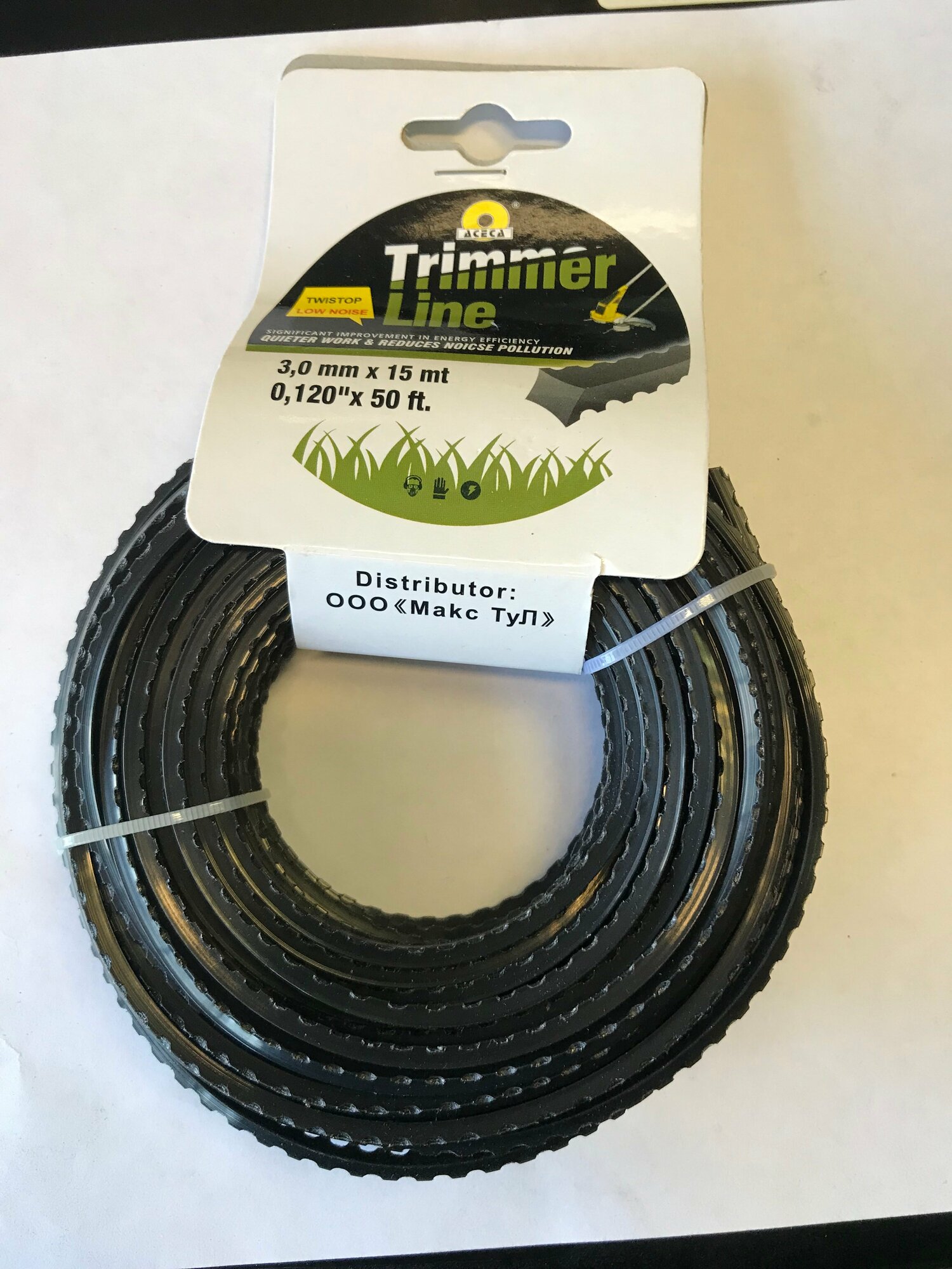 Леска тримеерная квадрат зазубреный 3,0ММХ15МЕТР