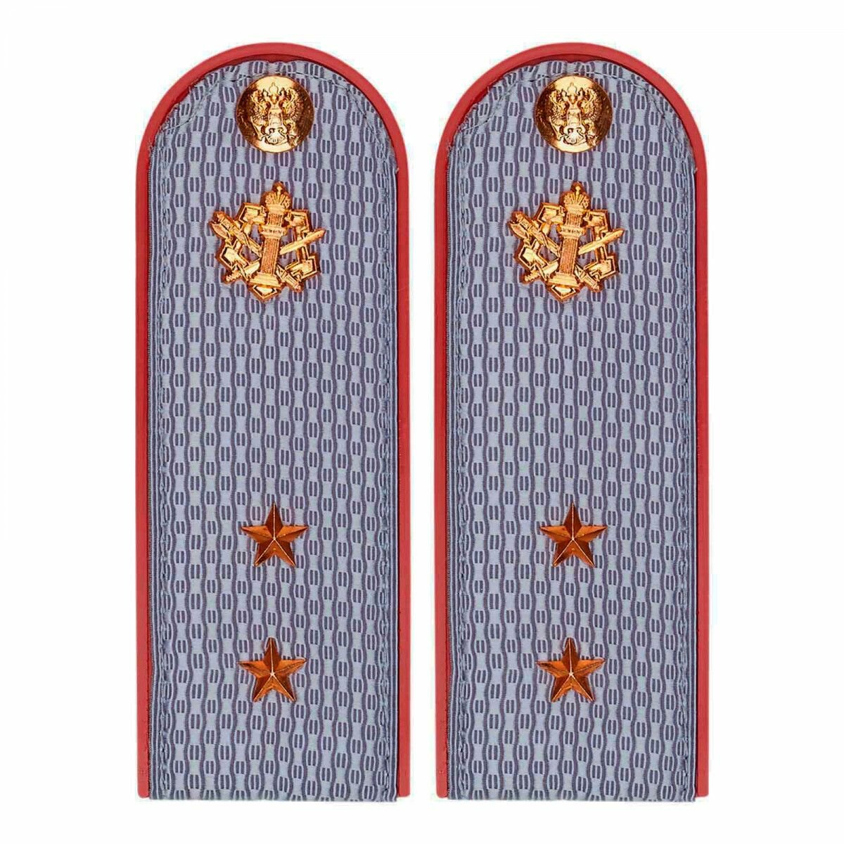 Погоны фсин серо-голубые прапорщик с петлицей, Материал Пластиковые