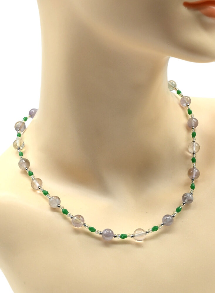 Бусы, аметрин