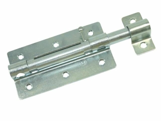 Задвижка дверная 120 мм ЗД-09, белый цинк STARFIX SMP-10377-1