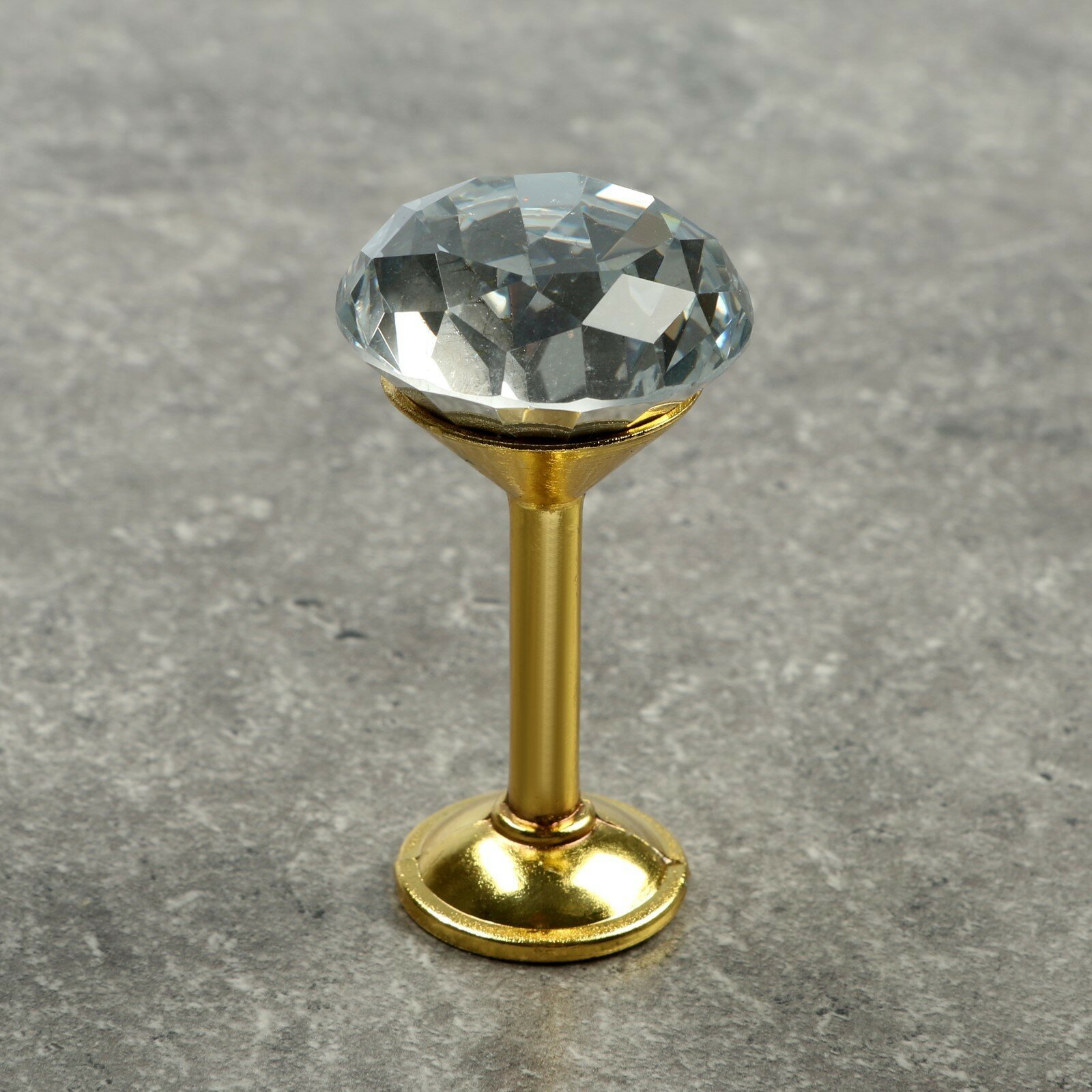 Держатель для штор KD001, однорожковый, цвет золото, 4320365