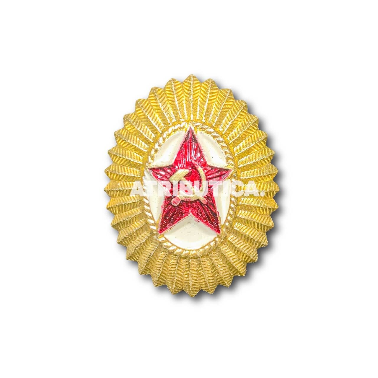 Кокарда Общевойсковая Офицерская СССР Золотистая (Золотистый / Усики)