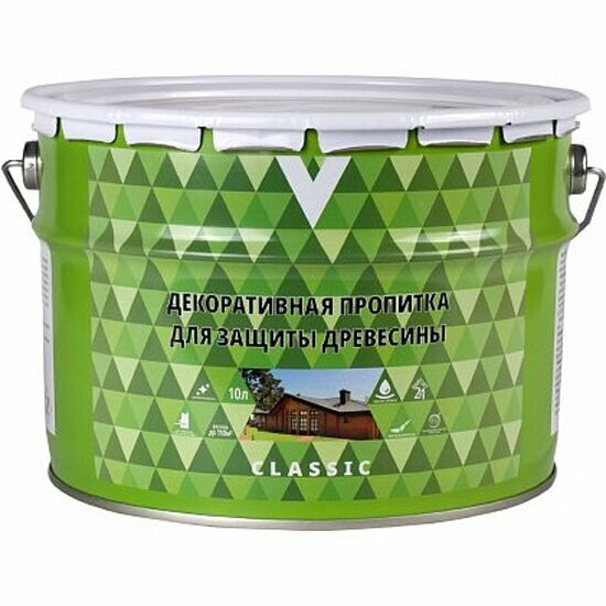 Декоративная пропитка для дерева "v" V Classic, матовая, 10 л, венге