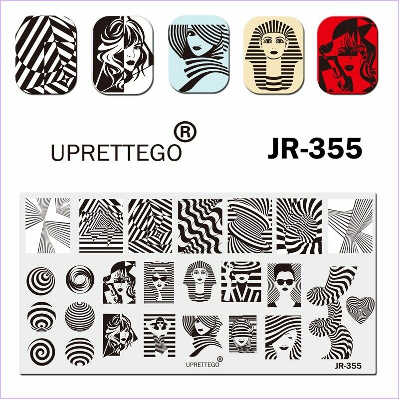 Пластина для стемпинга JR355