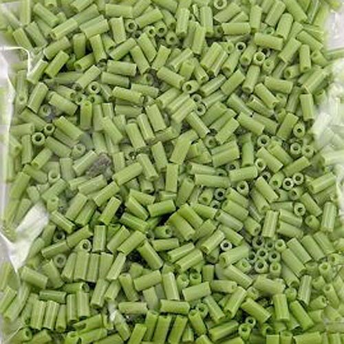 Бисер стеклярус AST-44 салатный 5 мм 20 г, цена за 1 уп.