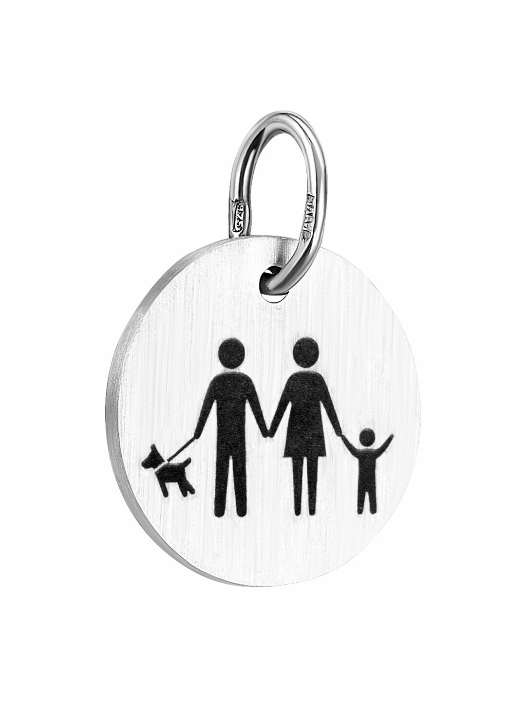 Подвеска, серебро, 925 проба, гравировка