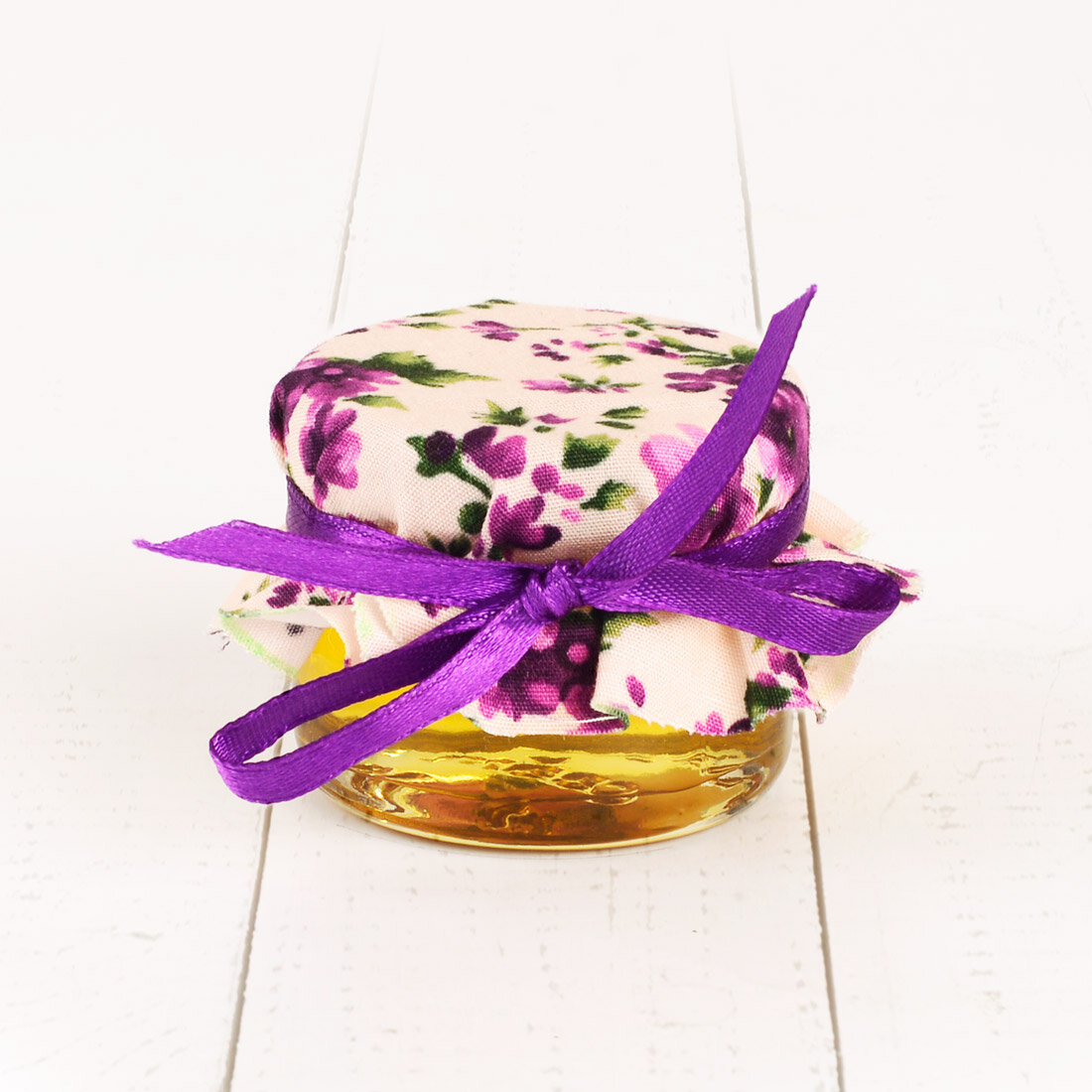 Свадебный комплимент Цветы фиолетовые Разнотравье мёд 35 гр.