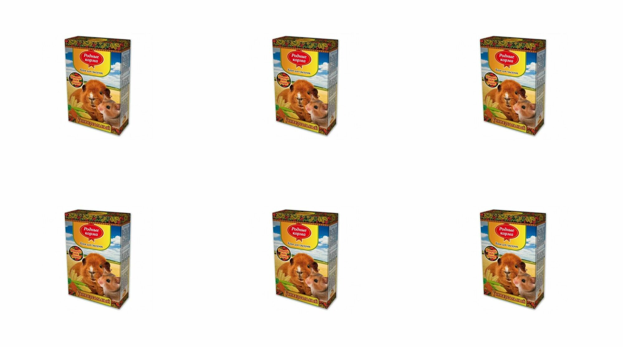 Родные корма корм для грызунов универсальный,400 г,6 шт