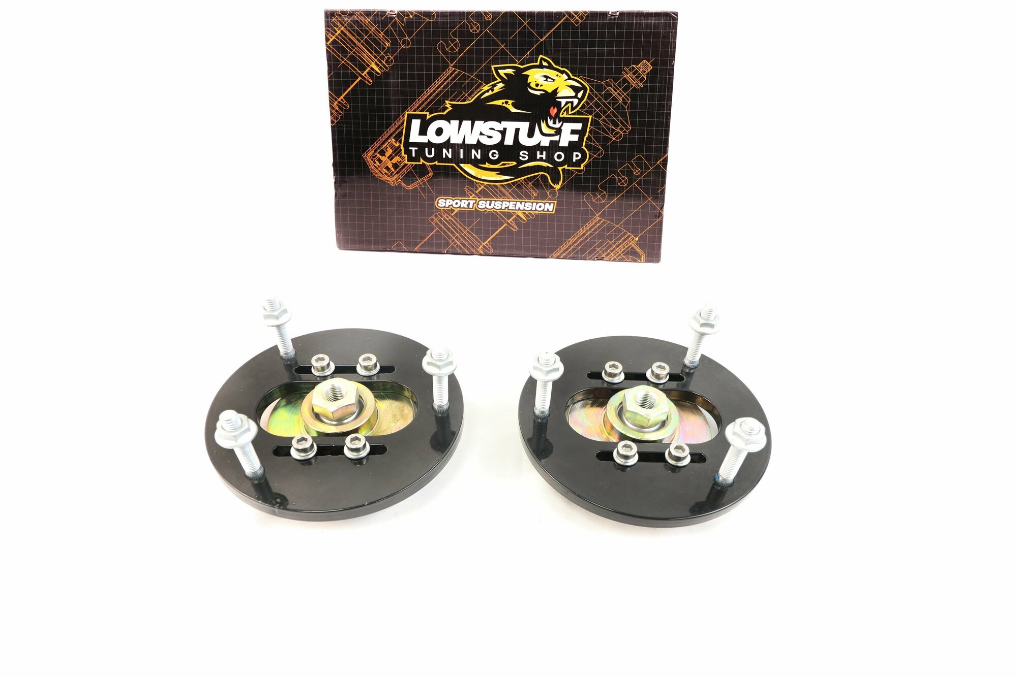 BMW E30, E34, E28, E24 опоры переднего амортизатора с регулировкой развала тюнинг на ШС LOWSTUFF LSCPBMWE30