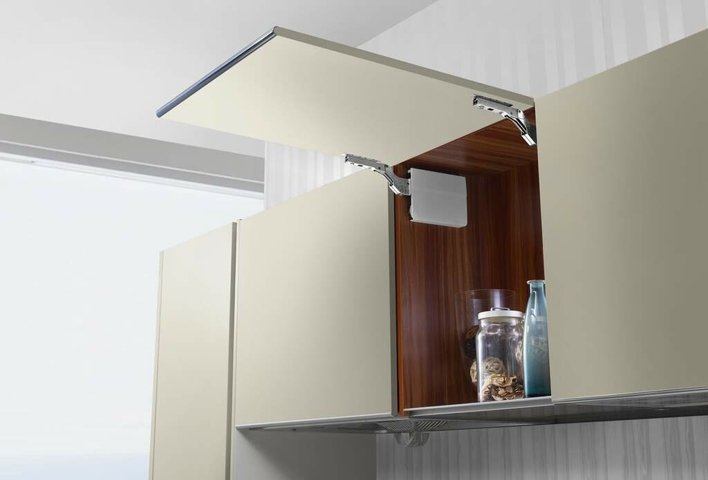 Комплект подъемного механизма TOP STAY SF для откидных фасадов, индекс нагрузки 3200-9000, высота h=400-700 мм, серый