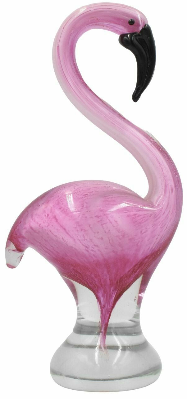 Статуэтка Розовый фламинго из венецианского стекла, Mirho, 17005