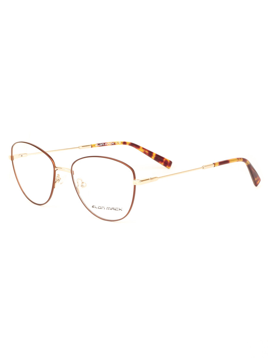 Оправа для очков ElonMack YJ0036 C2, металлическая, кошачий глаз
