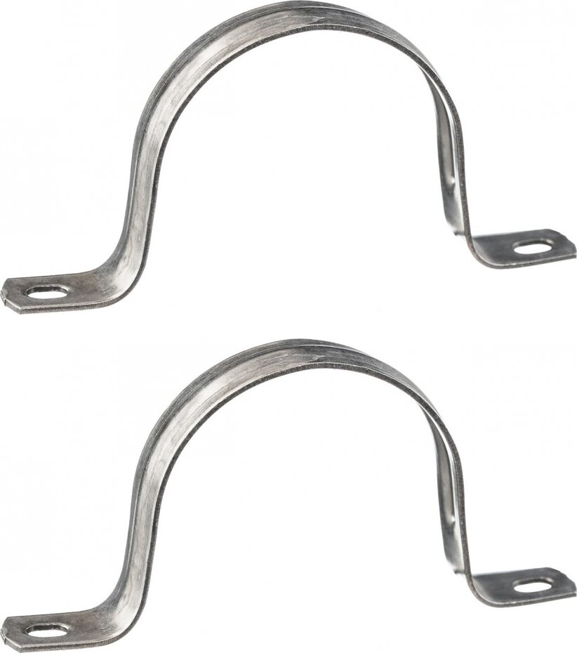 Скоба металлическая двухлапковая D48 (комплект из 2 шт.)