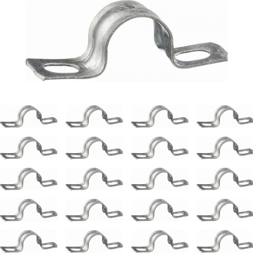 Скоба металлическая двухлапковая D14 (комплект из 20 шт.)