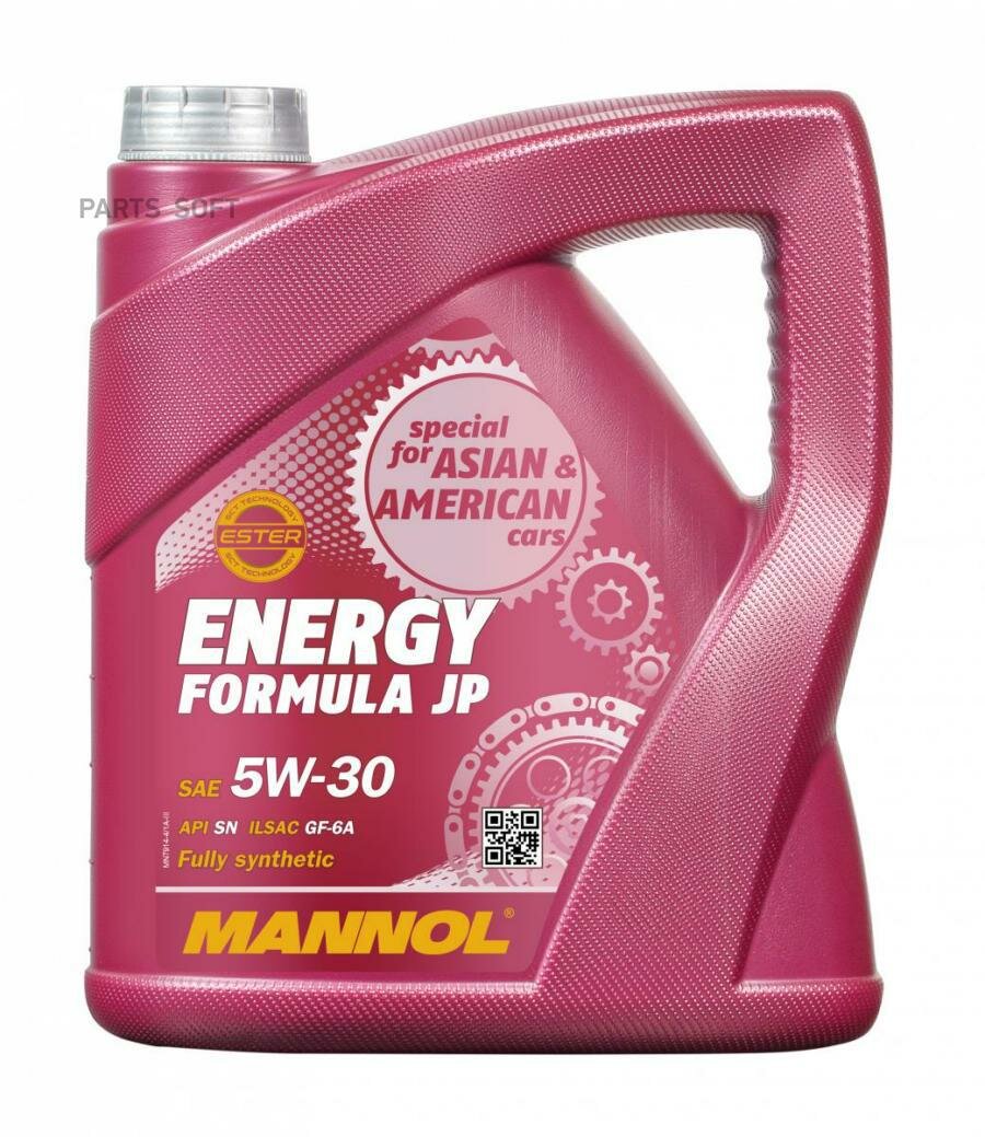 Масло mannol energy formula jp 5w30 4 л синтетика моторное