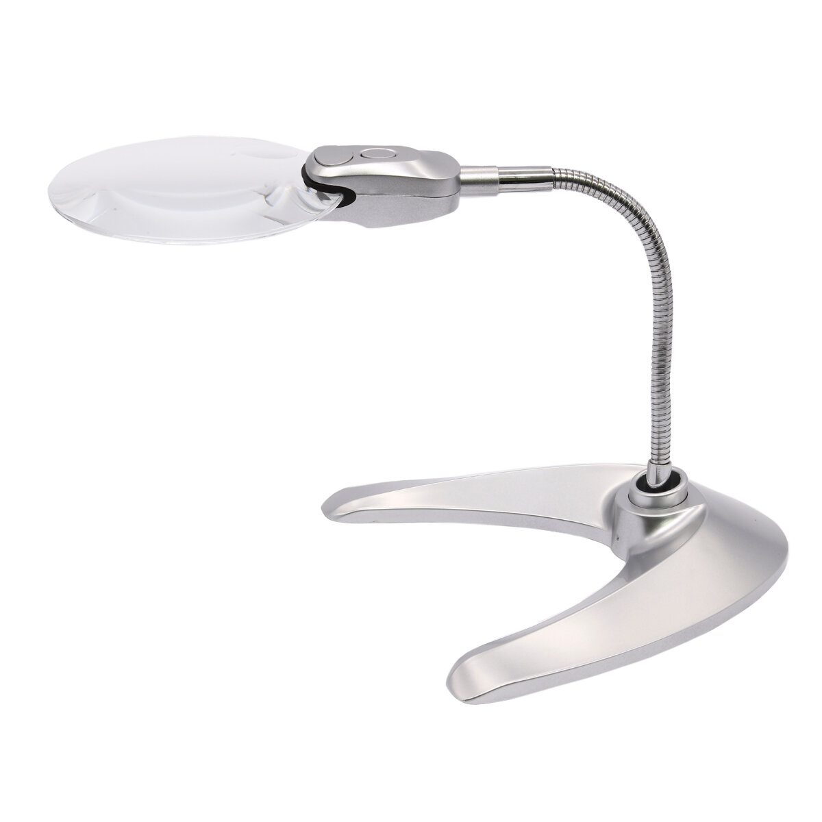 Лупа настольная с подсветкой для рукоделия и чтения, увеличение 2.25х и 5х, Айрис