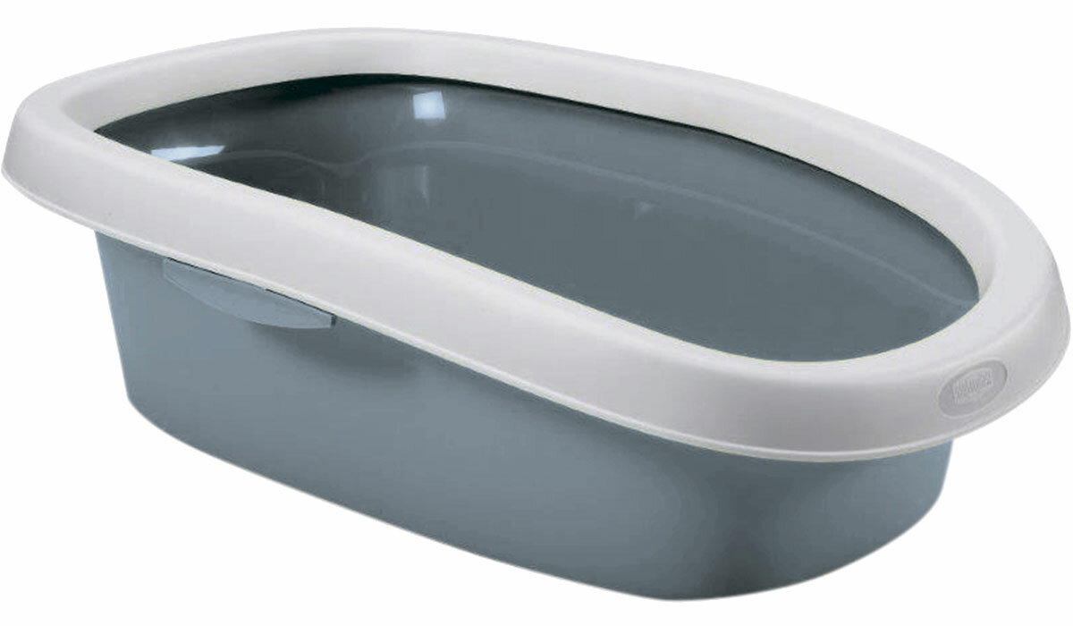 Stefanplast Sprint-10 туалет для кошек с рамкой синий 31 х 43 х 14 см (1 шт)