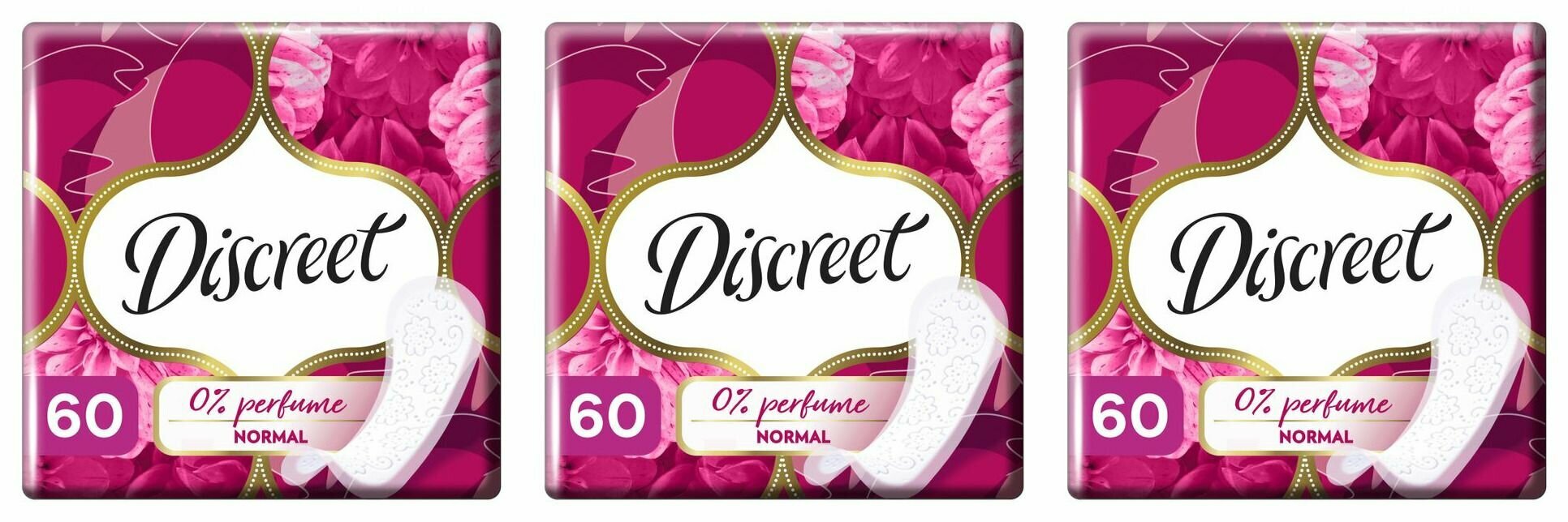 Discreet Прокладки ежедневные Normal Trio 60 шт/уп, 3 уп