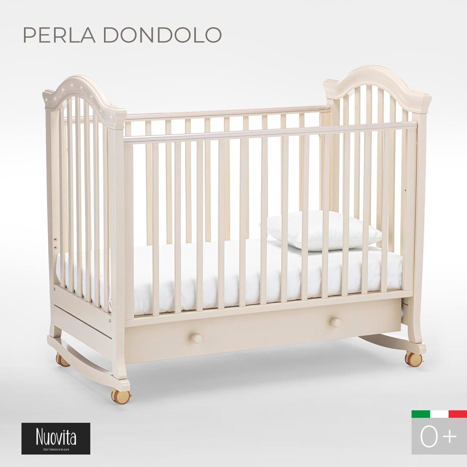 Детская кроватка Nuovita Perla dondolo (Avorio/Слоновая кость)