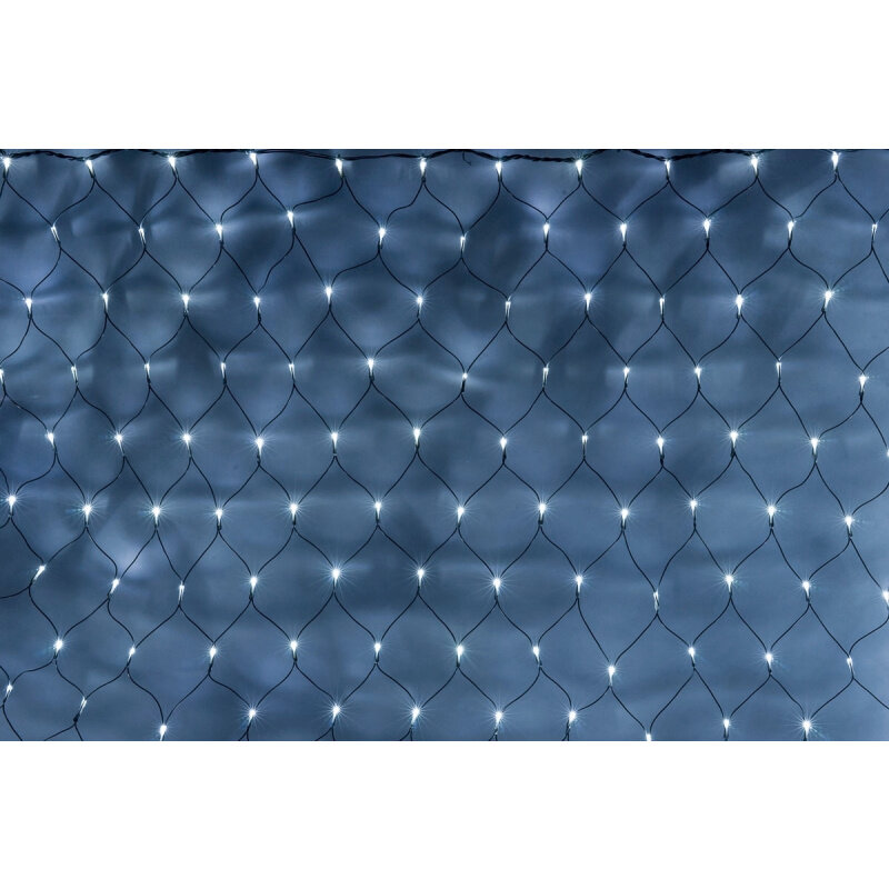 LED-SNL-540-2*4M-240V-W/BL Гирлянда Сеть 2*4м, белые LED/черный провод, соединяемая Neo-Neon