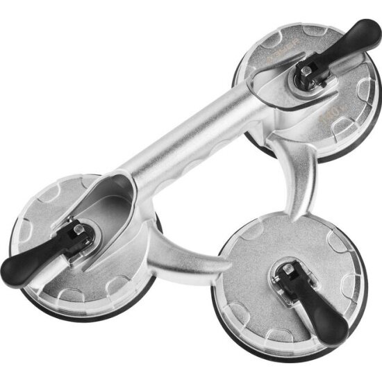 Стеклодомкрат Зубр "профи" алюминиевый, профессиональный, тройной, 140кг 33723-3