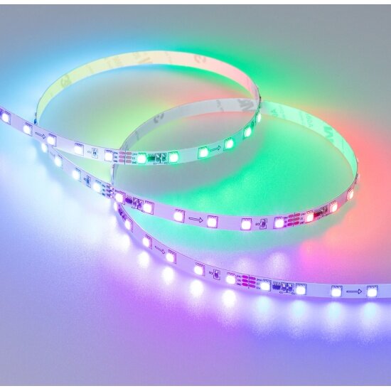Светодиодная лента Arlight SPI-F72-7mm 24V RGB-PX6 (14.4 W/m, IP20, 3535, 5m) (, Открытый, IP20)