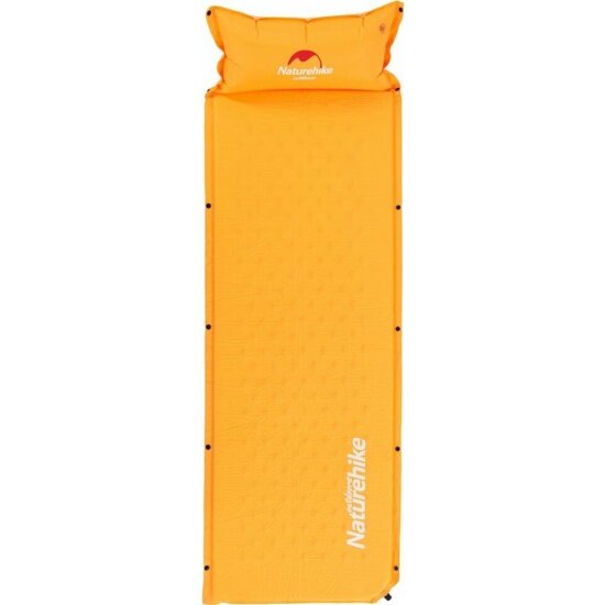 Коврик для сна Naturehike NH15Q002-D 79 надувной с подушкой жёлтый, 6927595782576