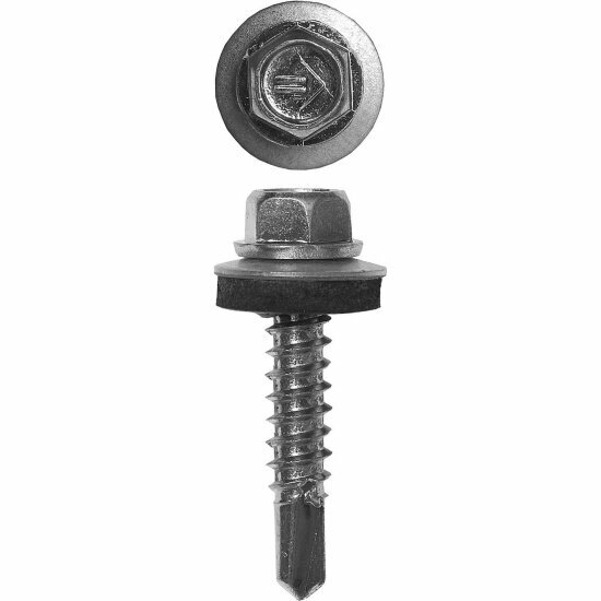 Саморезы СКМ Зубр кровельные, 25 х 5.5 мм, 1 800 шт, для металлических конструкций, Профессионал 4-300310-55-025