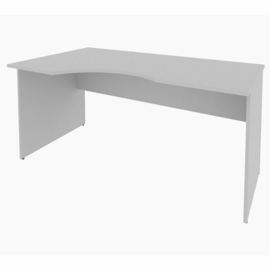 Стол Riva криволинейный левый А. СА-1 (L) Серый 1600*900*750