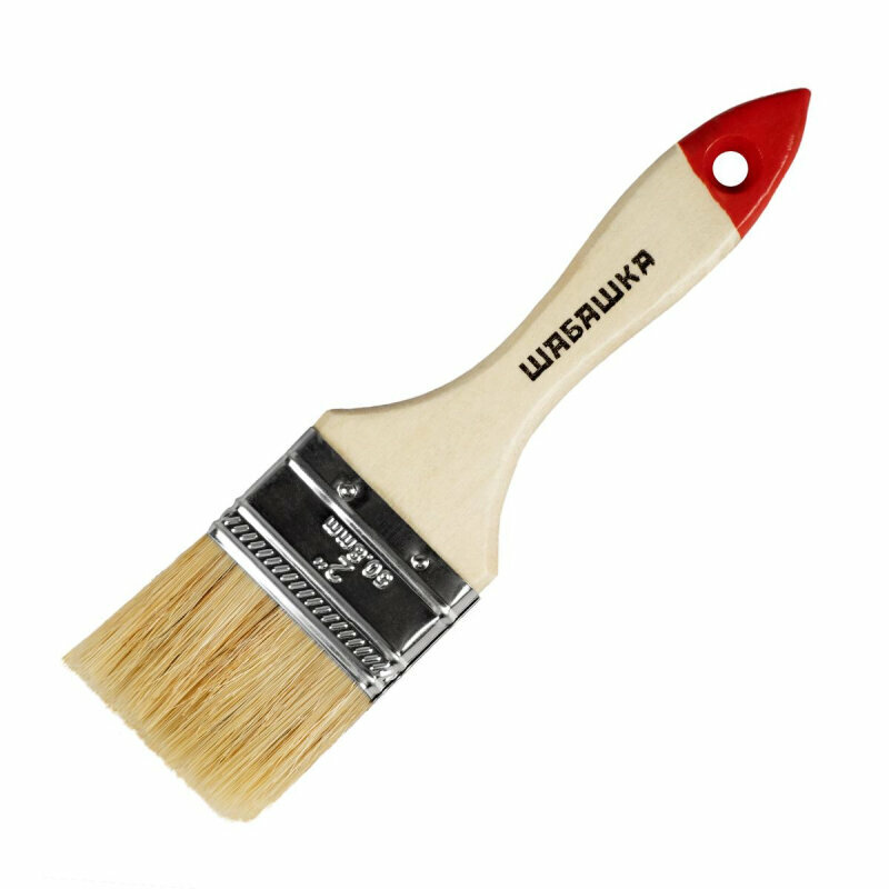 Кисть плоская Шабашка №2 /50,8 мм дерев. ручка 45971, 108-4020, 1386882